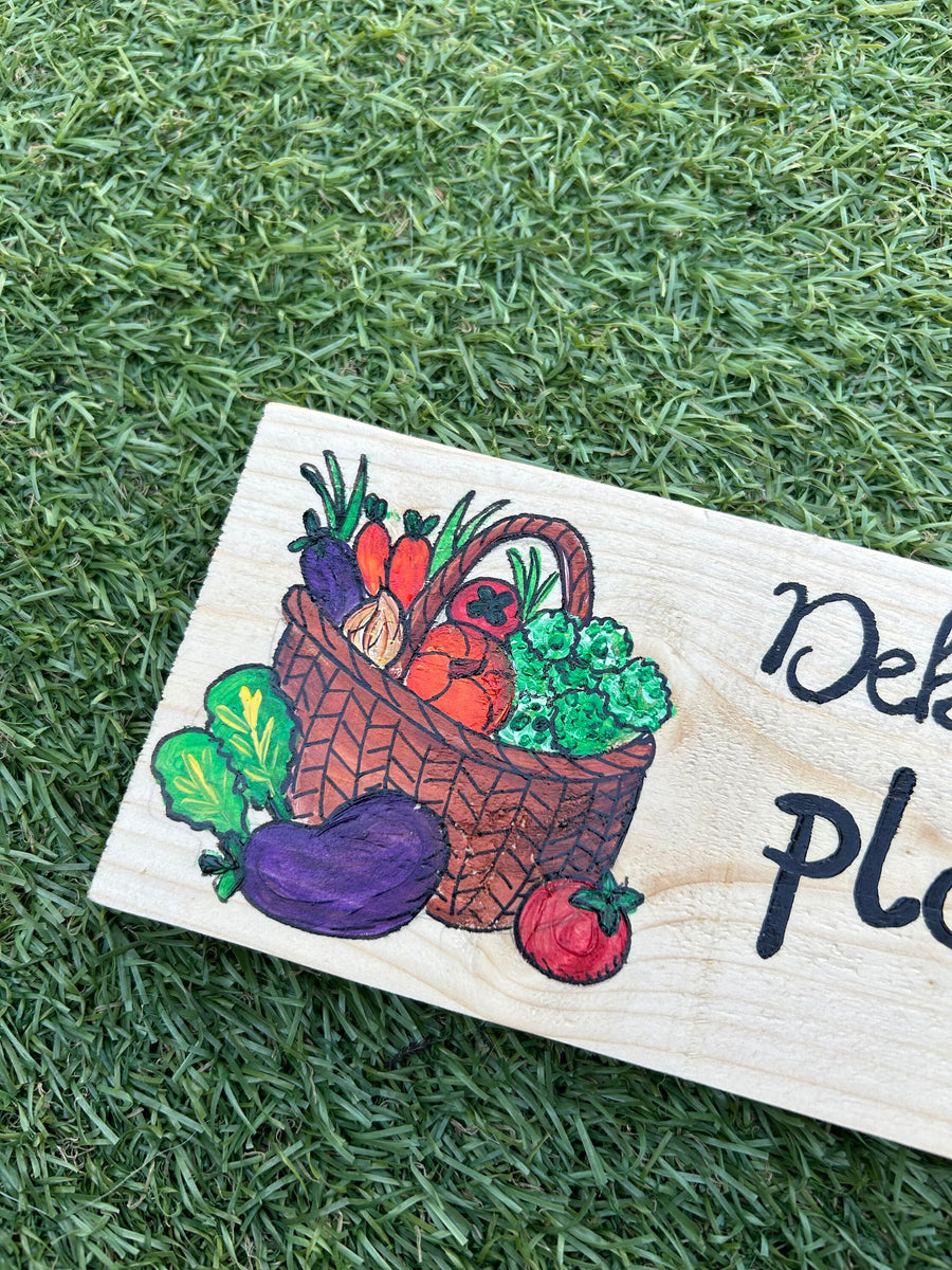 Vegetable Basket Sign – Signs By Natalie