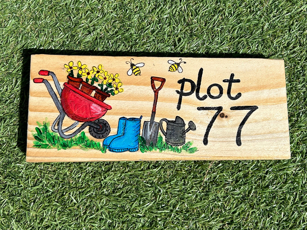 Wheelbarrow Sign – Signs By Natalie